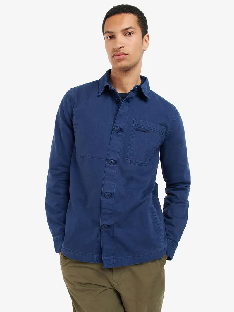 BARBOUR Workwear Overshirt in Blue | Endource