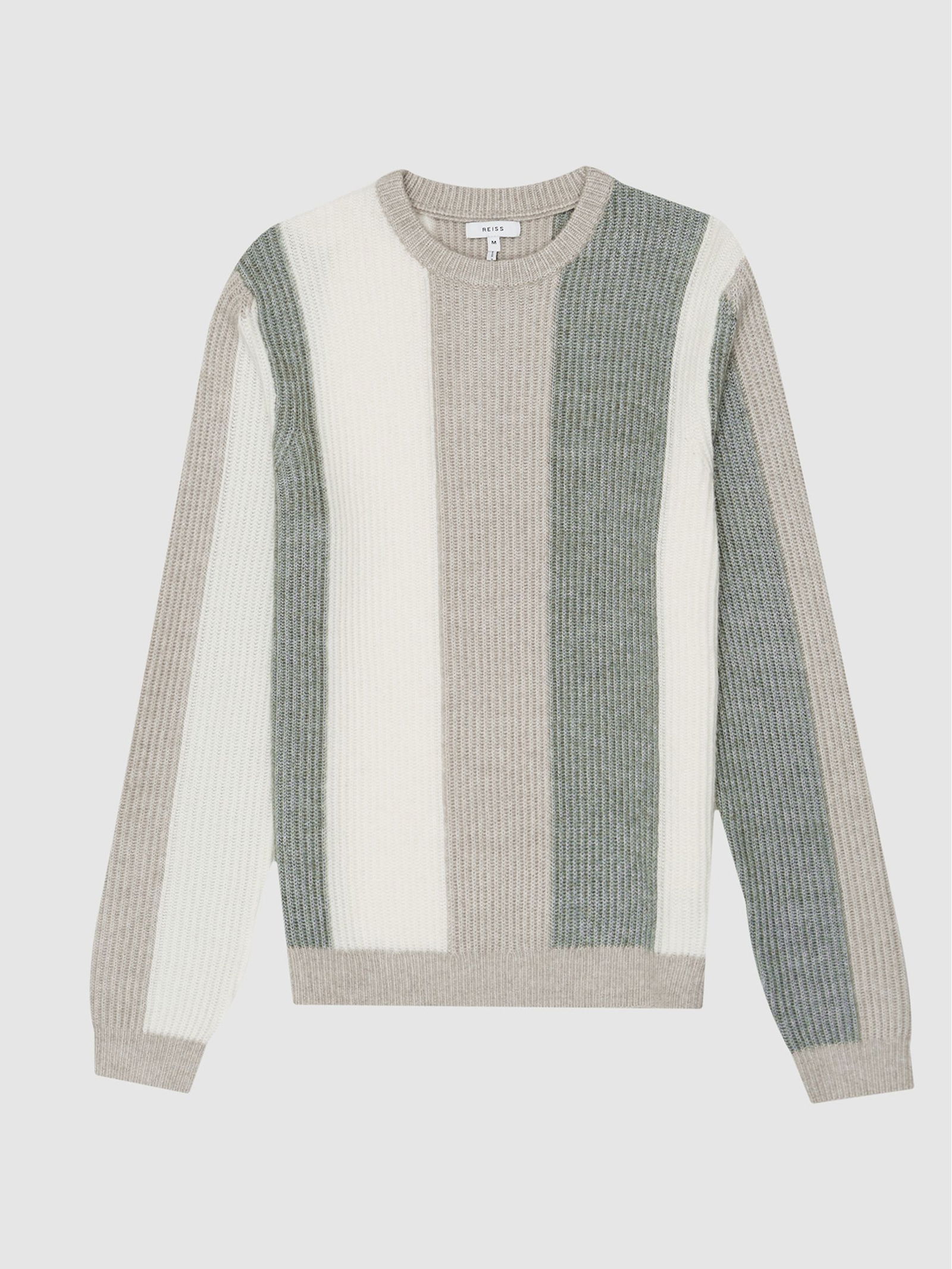 REISS Magic Colourblock Rib Knit Jumper | Endource
