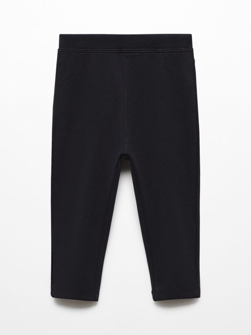 MANGO Terry Cotton Blend Essential Leggings | endource