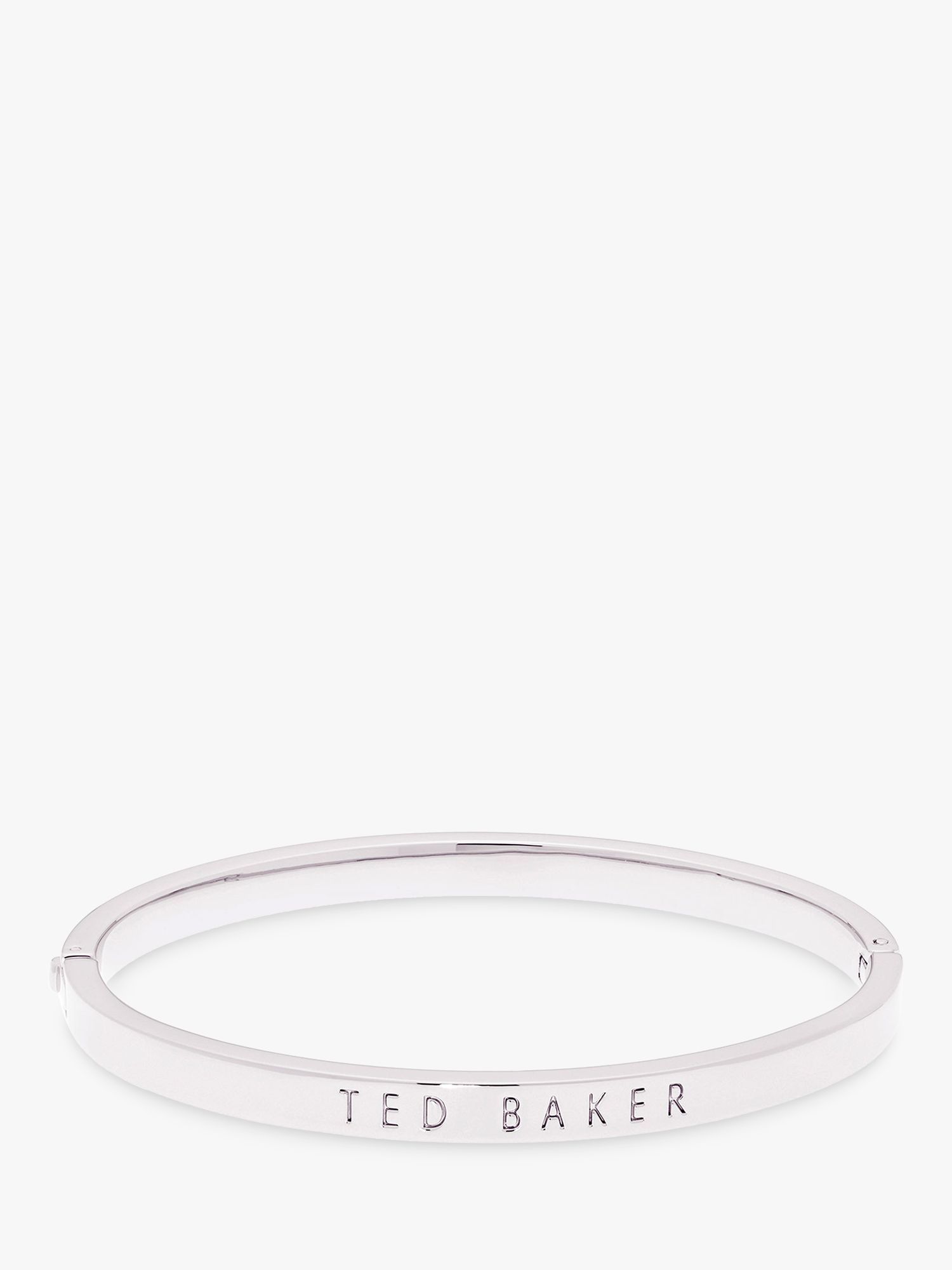 TED BAKER Clemina Engraved Hinged Bangle in Silver | Endource