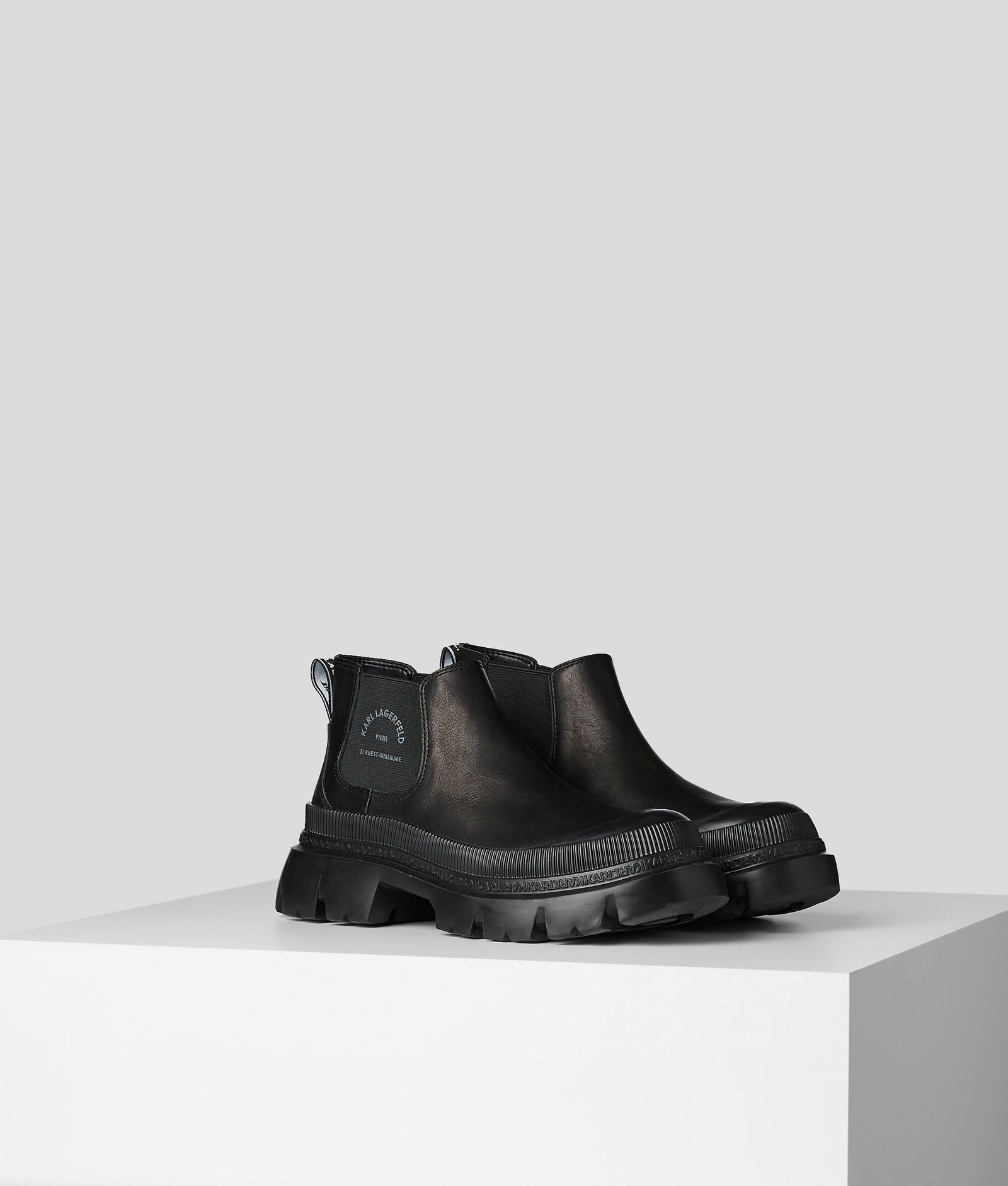 KARL LAGERFELD Trekka Max Gore Boots in Black | endource