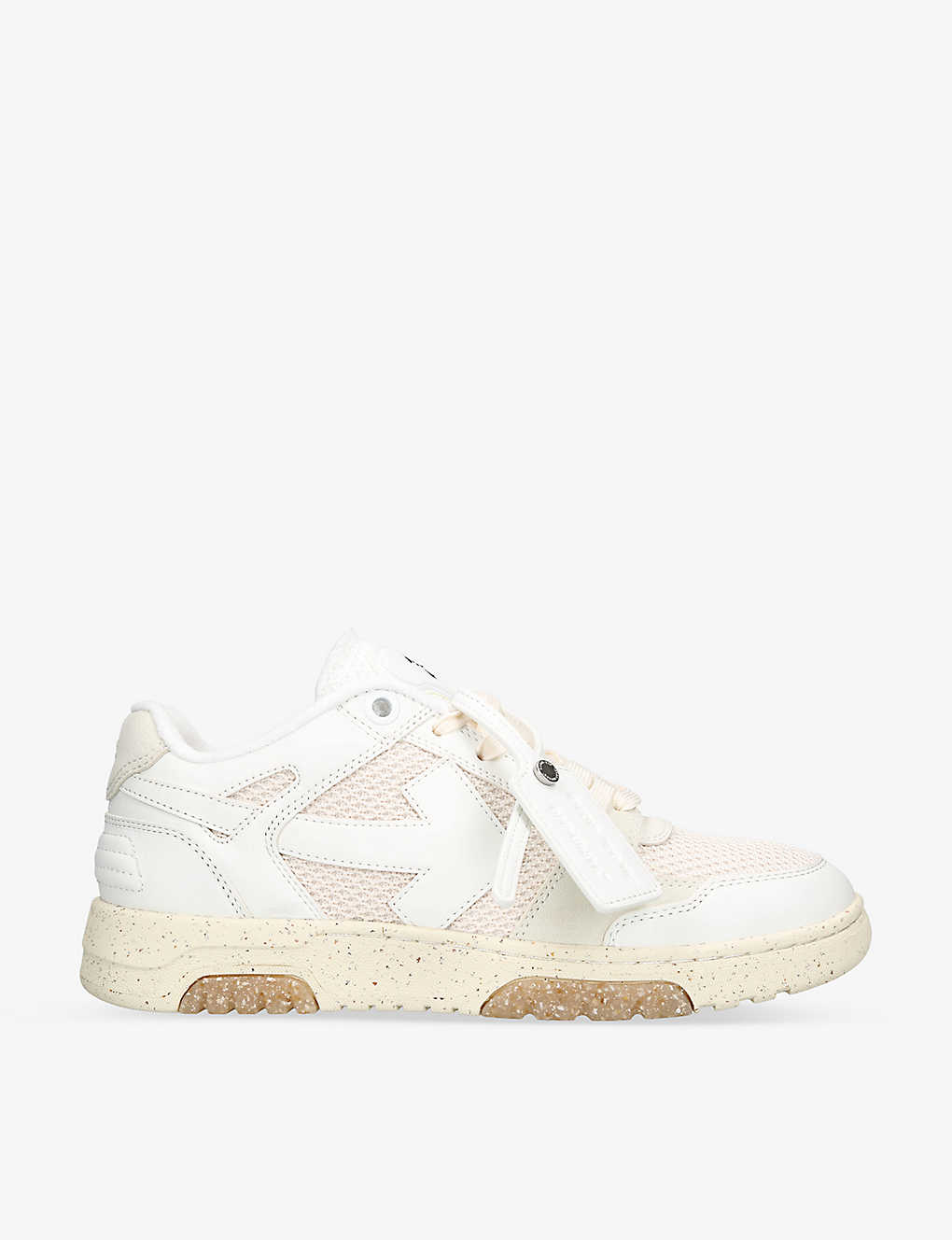 Off-White Out Of Office Leather Low-Top Trainers in WHITE/OTH | Endource