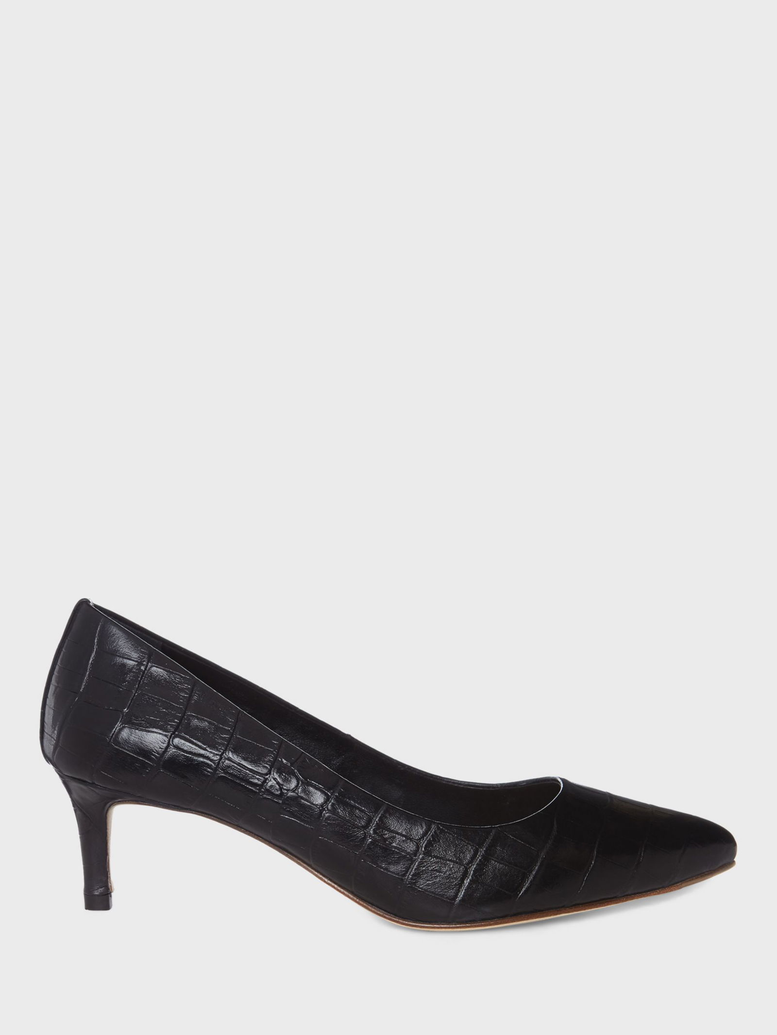 HOBBS Emma Leather Court Shoes in Black | endource