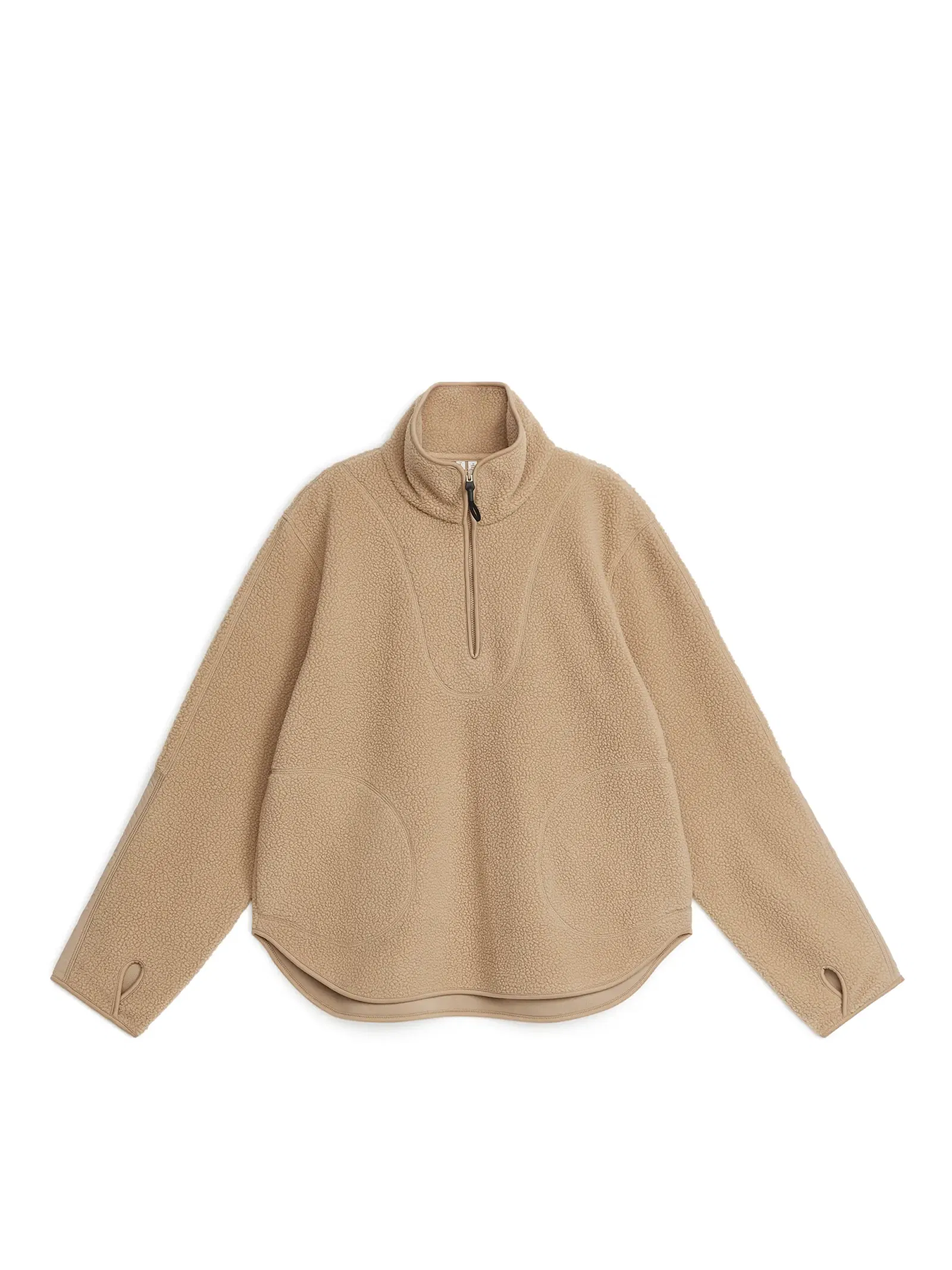 ARKET Fleece Jacket in Beige | Endource