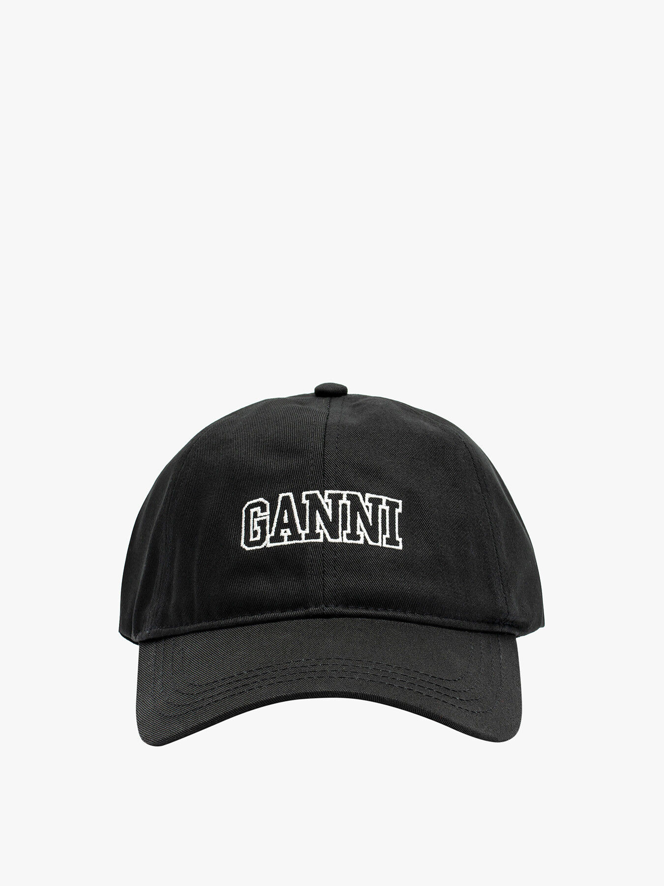GANNI Ganni Heavy Cotton Cap in Black | endource