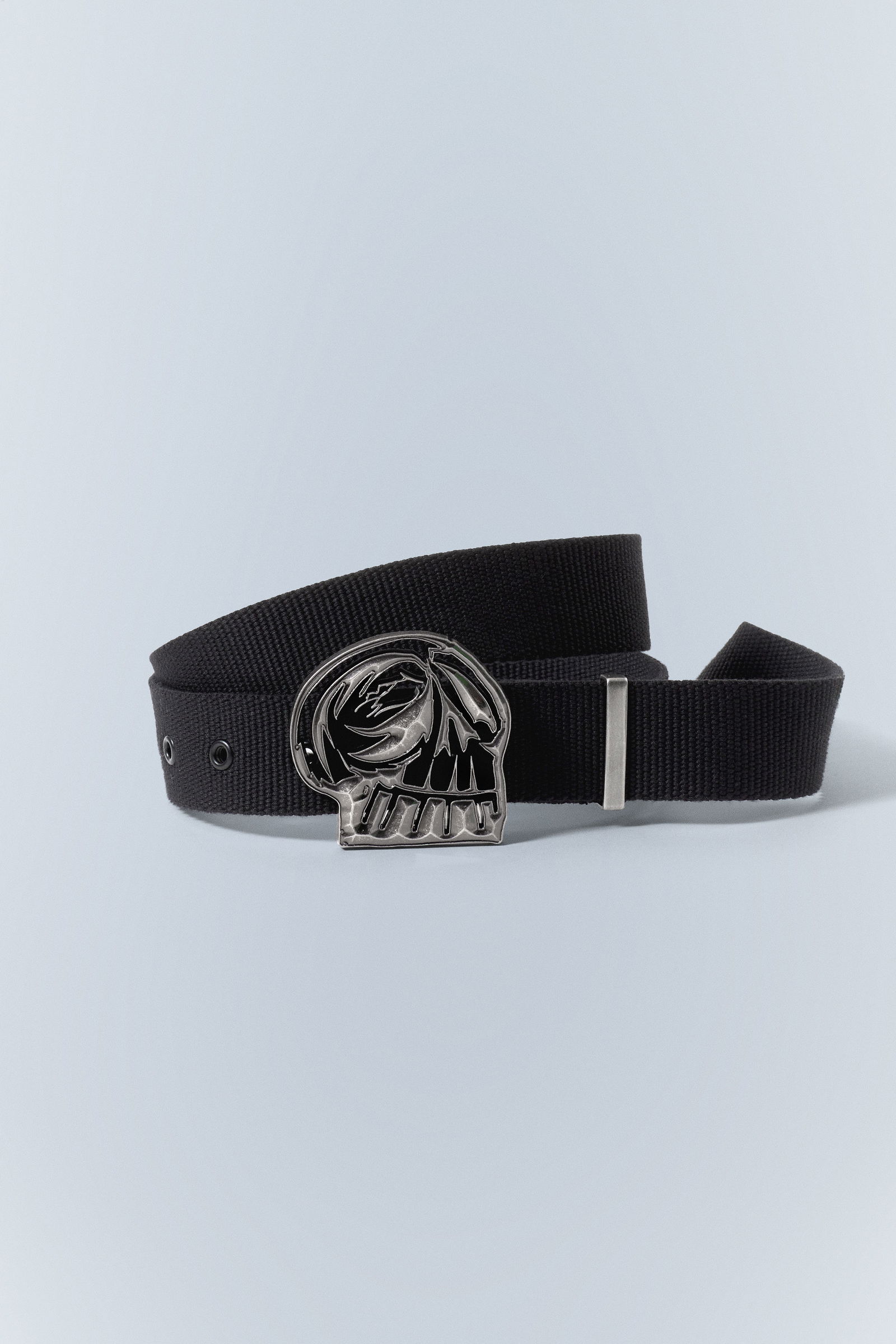 WEEKDAY Skull Belt in Black | endource