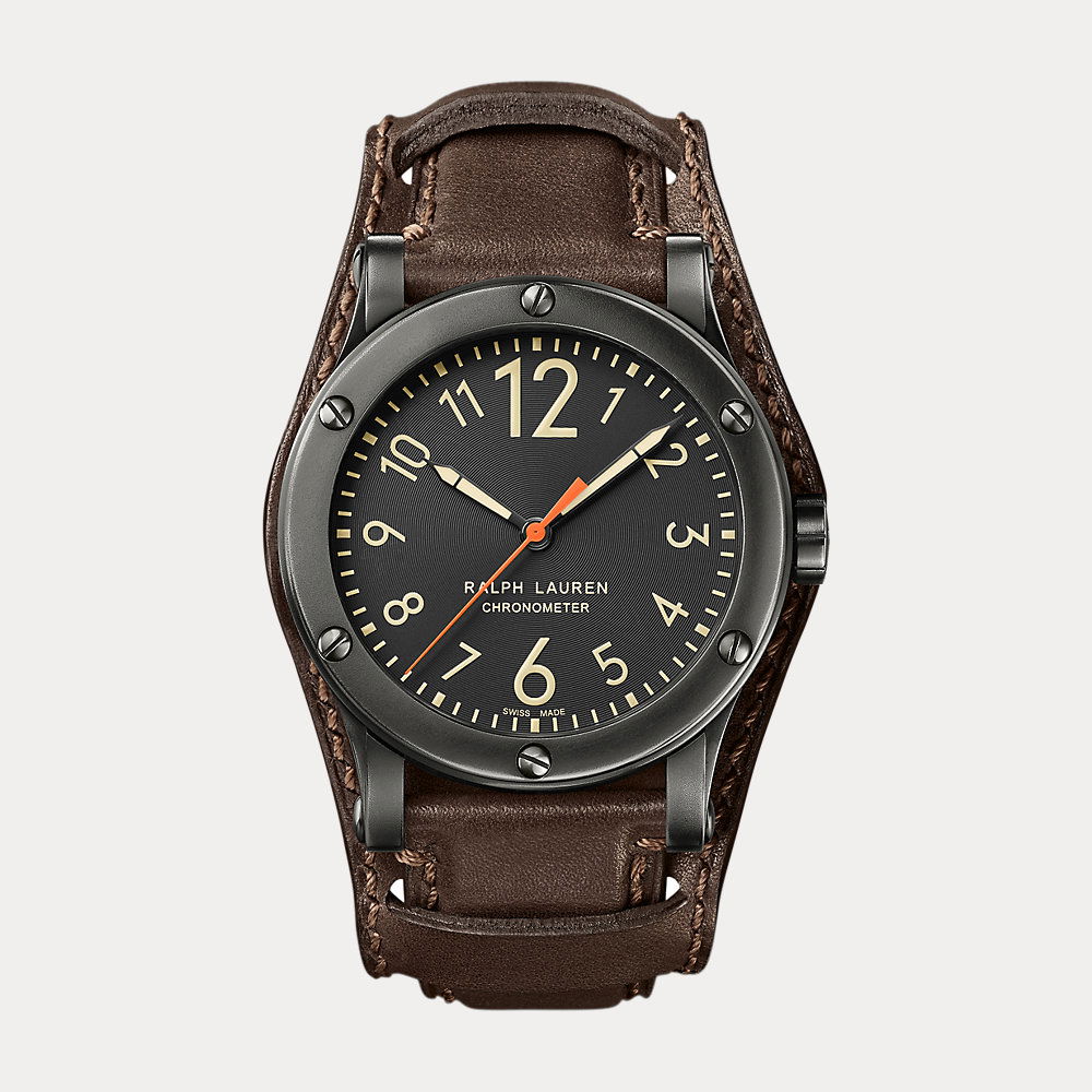 RALPH LAUREN Safari Chronometer Watch in Black | endource