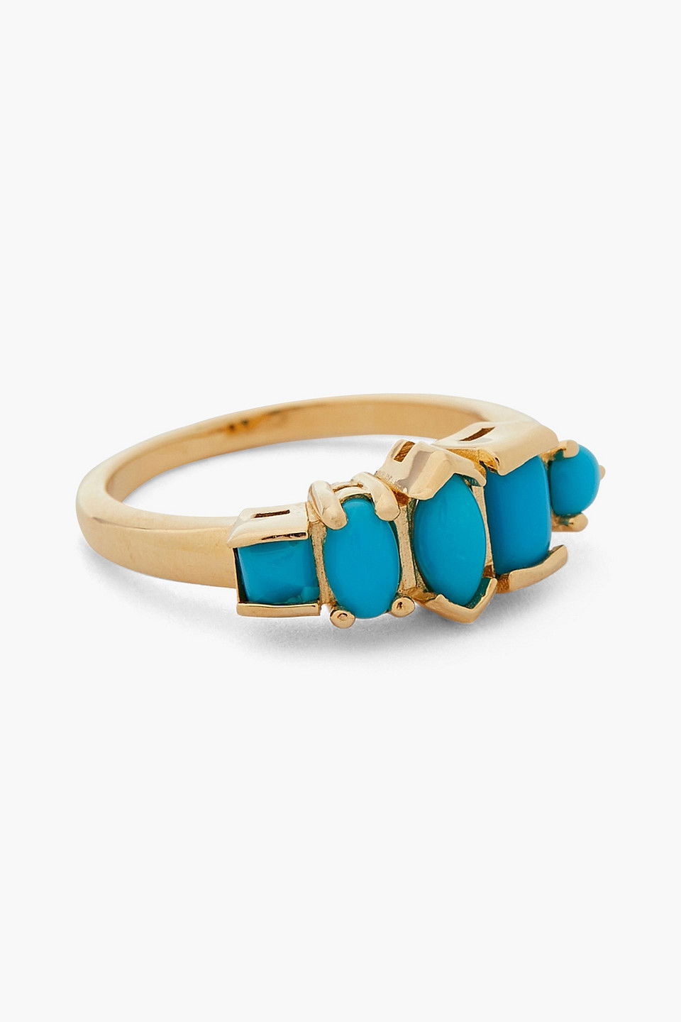 CORNELIA WEBB 24-Karat Gold-Plated Stone Ring in Metallic | endource