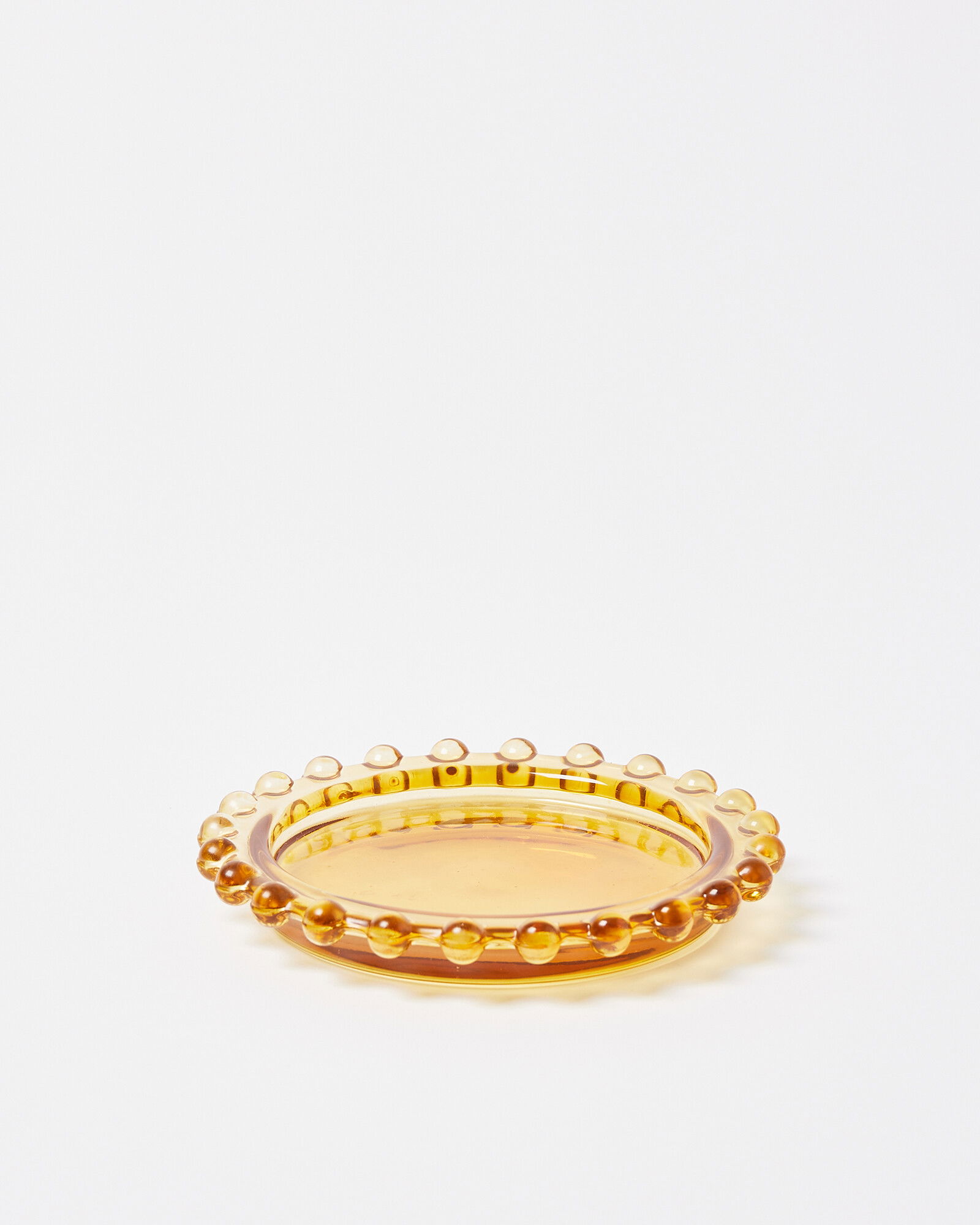 OLIVER BONAS Glass Trinket Dish in Yellow | endource