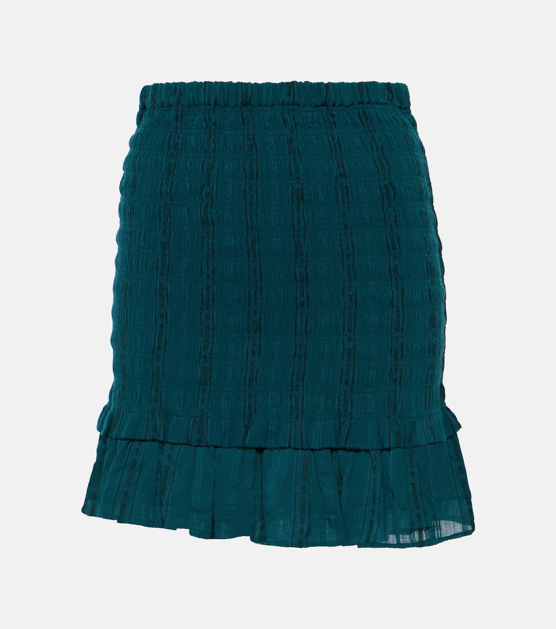 ISABEL MARANT ÉTOILE Dorela Ruched Miniskirt in Blue | endource