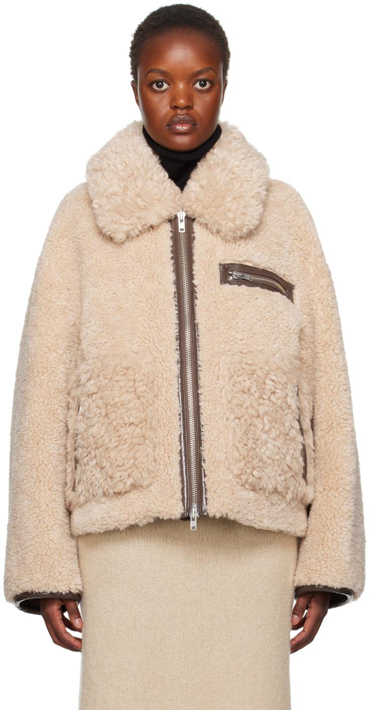 STAND STUDIO Joann Faux-Shearling Jacket | endource