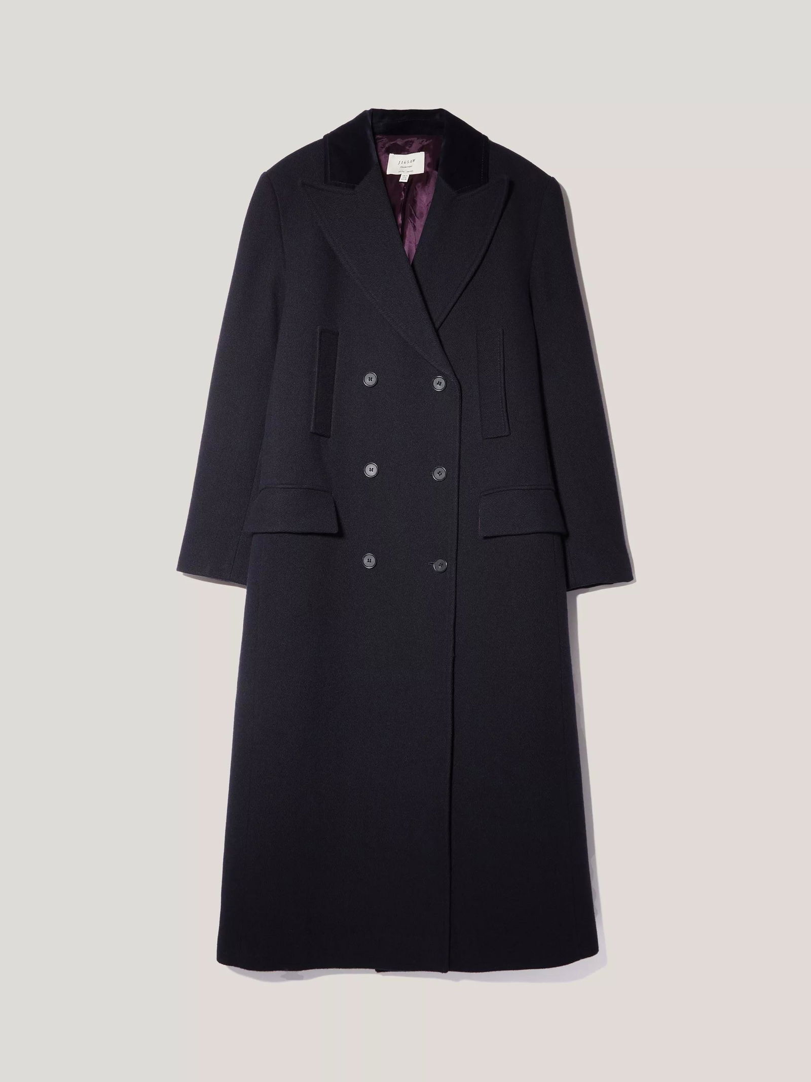JIGSAW Double Breasted Wool Rich Coat | endource