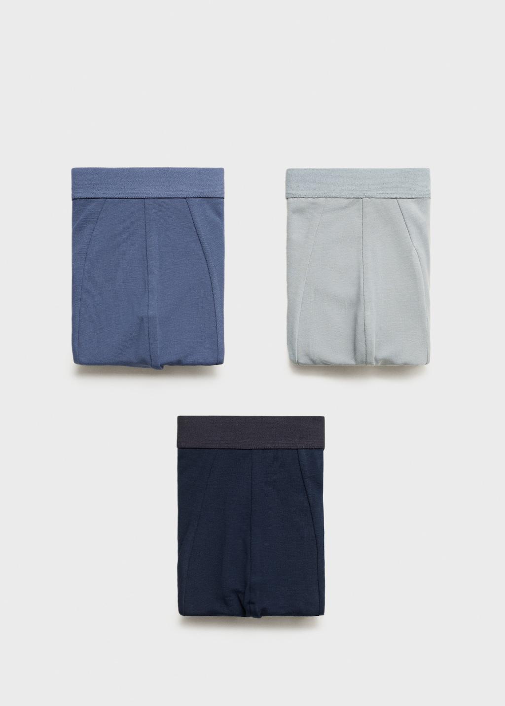 MANGO 3-Pack Combined Briefs in Navy | endource