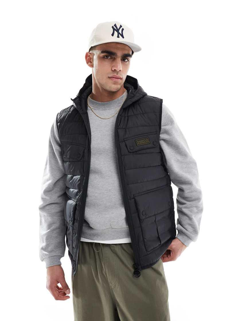 BARBOUR INTERNATIONAL Molden Puffer Gilet in Black | endource