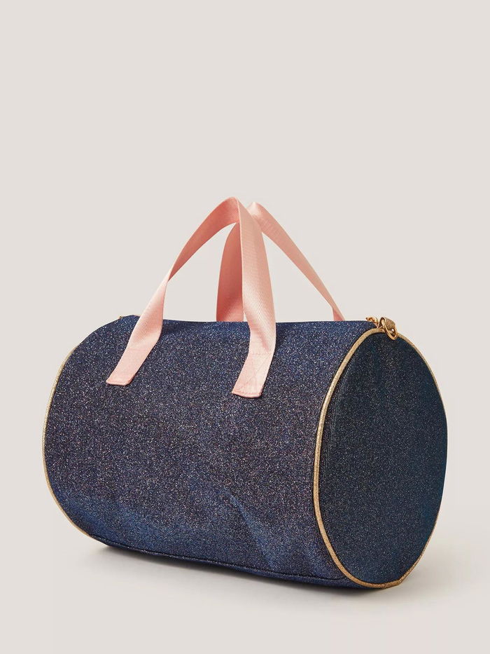 Monsoon Kids' Glitter Star Dance Bag, Navy | endource
