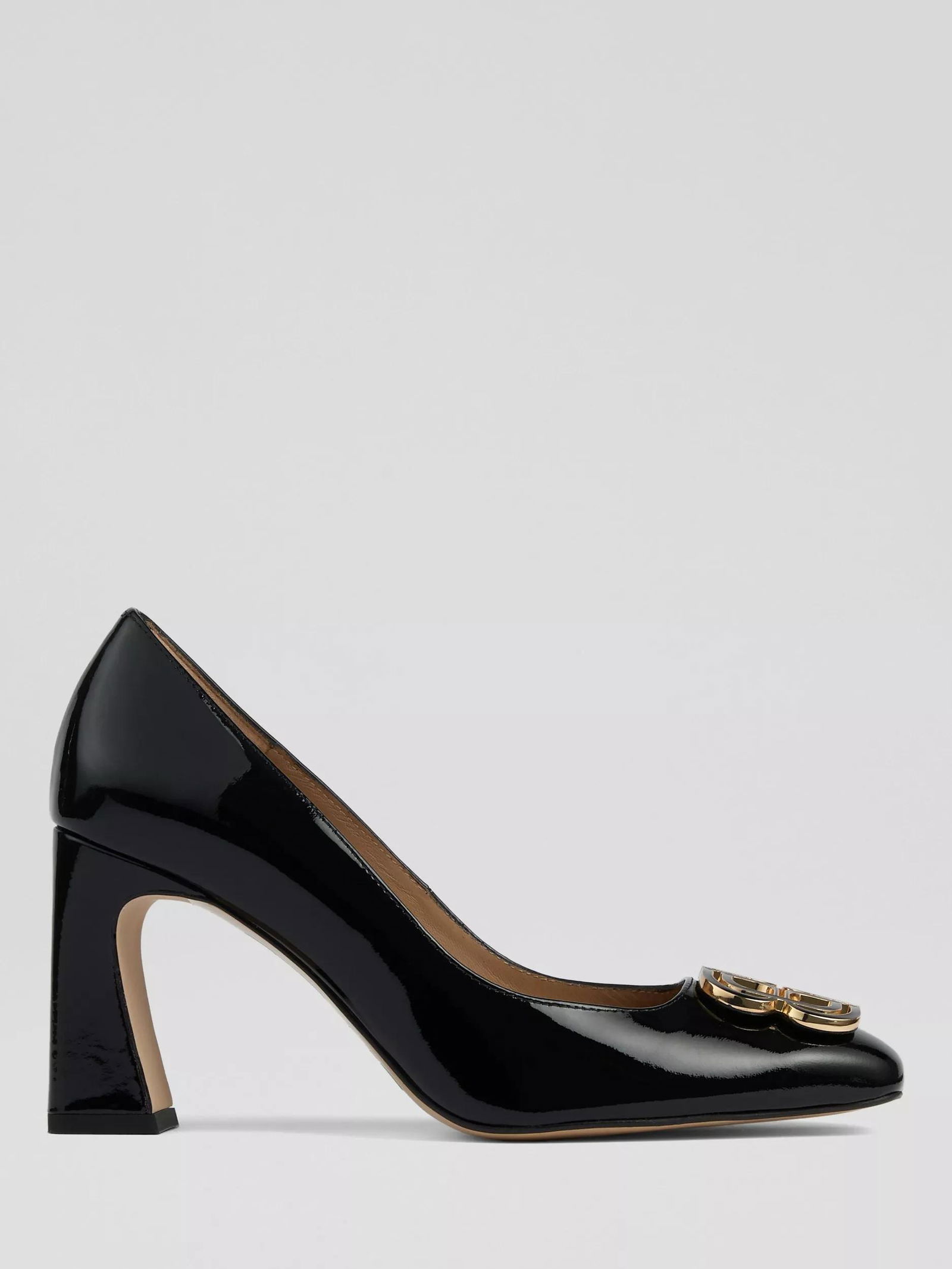 L.K. BENNETT Truly Monogram Leather Court Shoes | endource