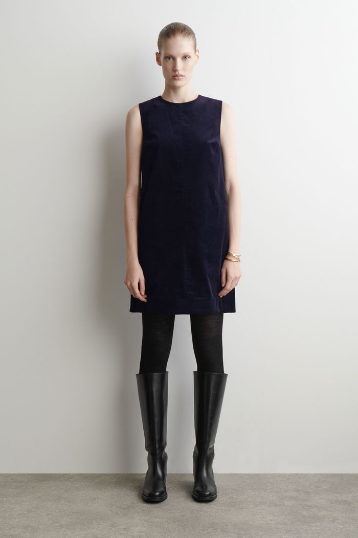 COS Corduroy Mini Shift Dress | endource