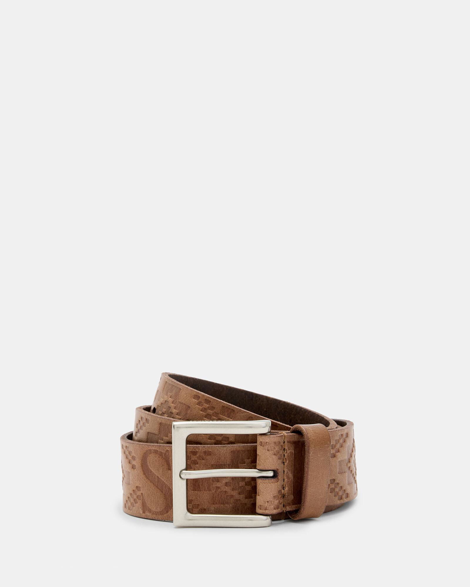 ALLSAINTS Darby Embossed Leather Belt | endource