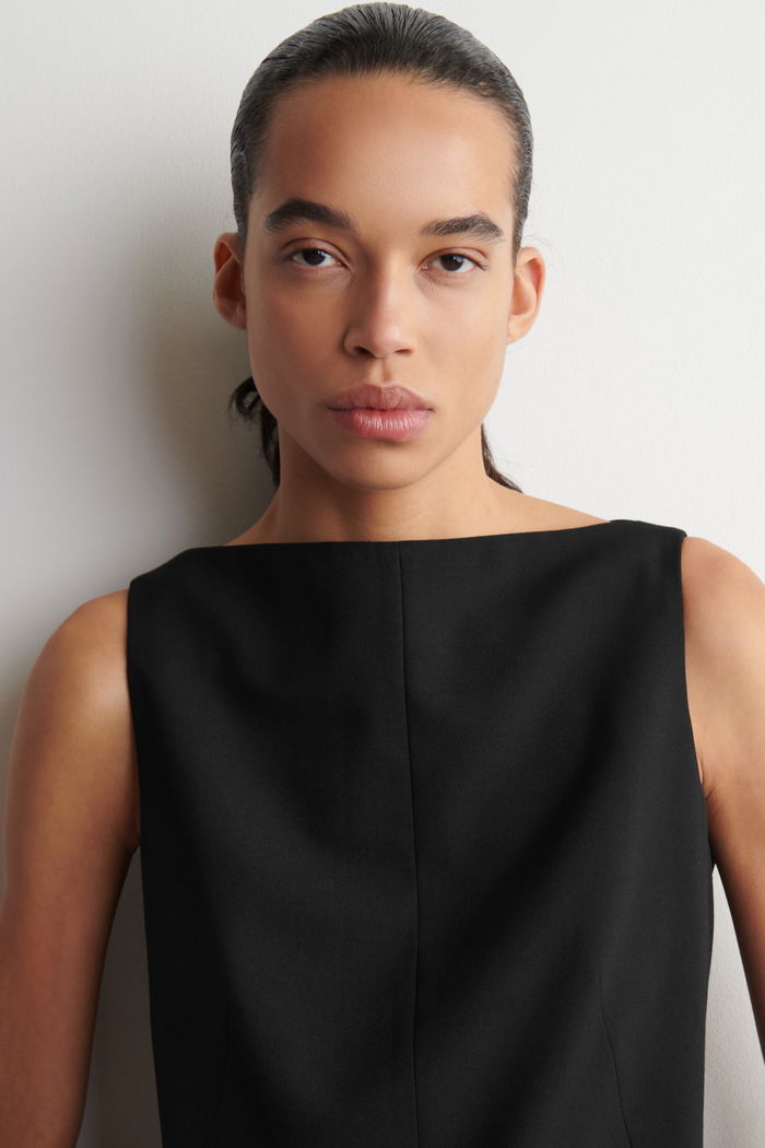 COS Tailored Merino Wool-Blend Mini Dress | endource