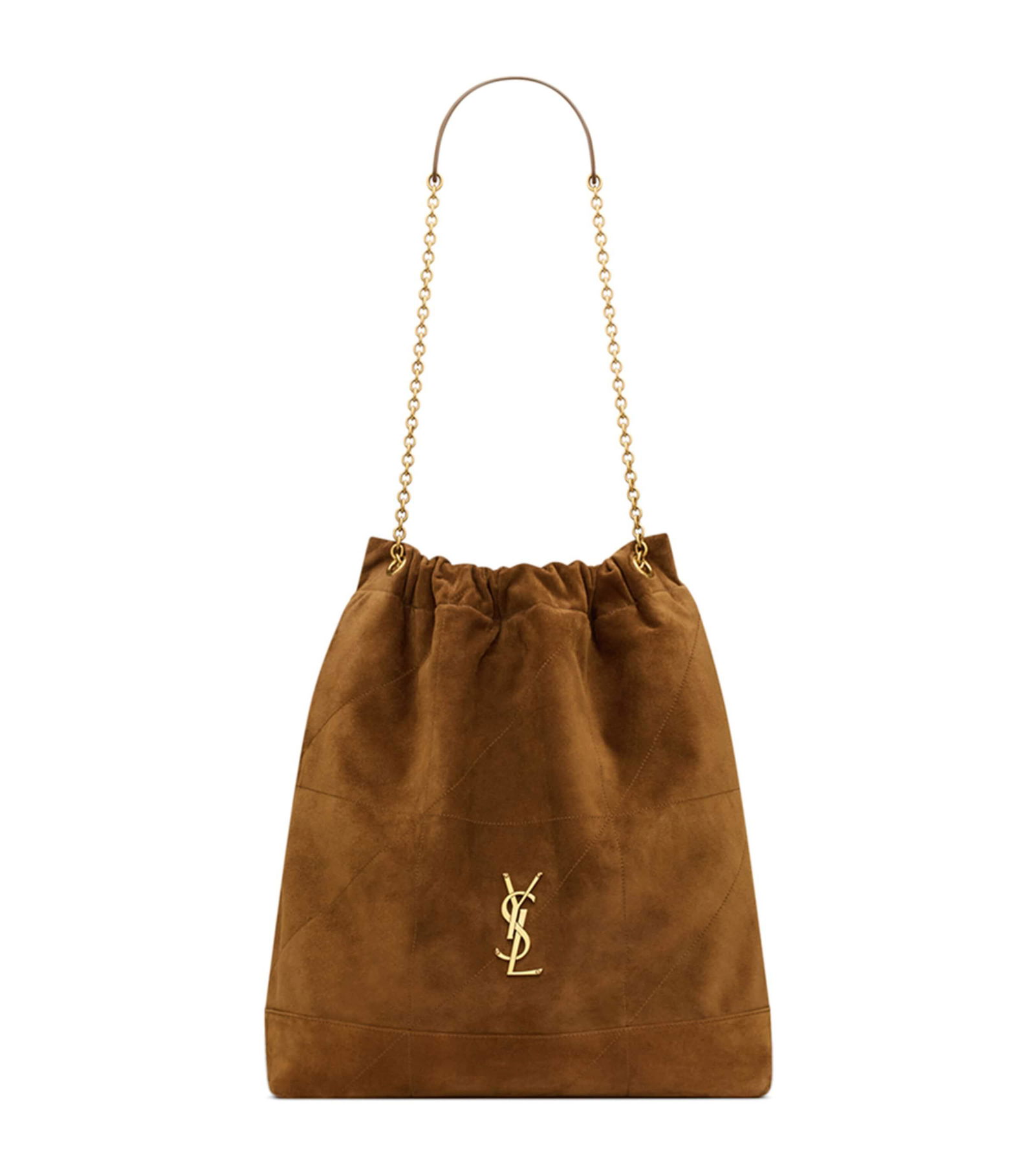 SAINT LAURENT Large Suede Jamie Pochon Shoulder Bag | endource