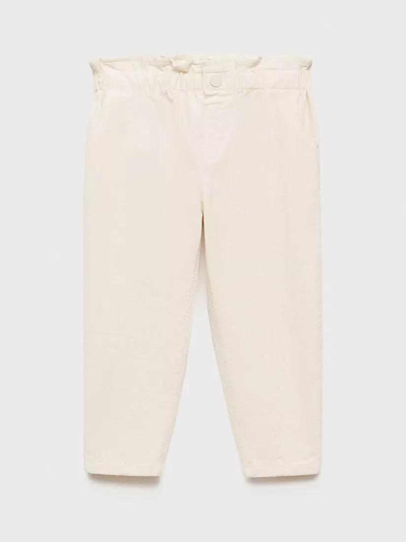 MANGO Kids' Compi Paperbag Waist Cords in Cream | endource