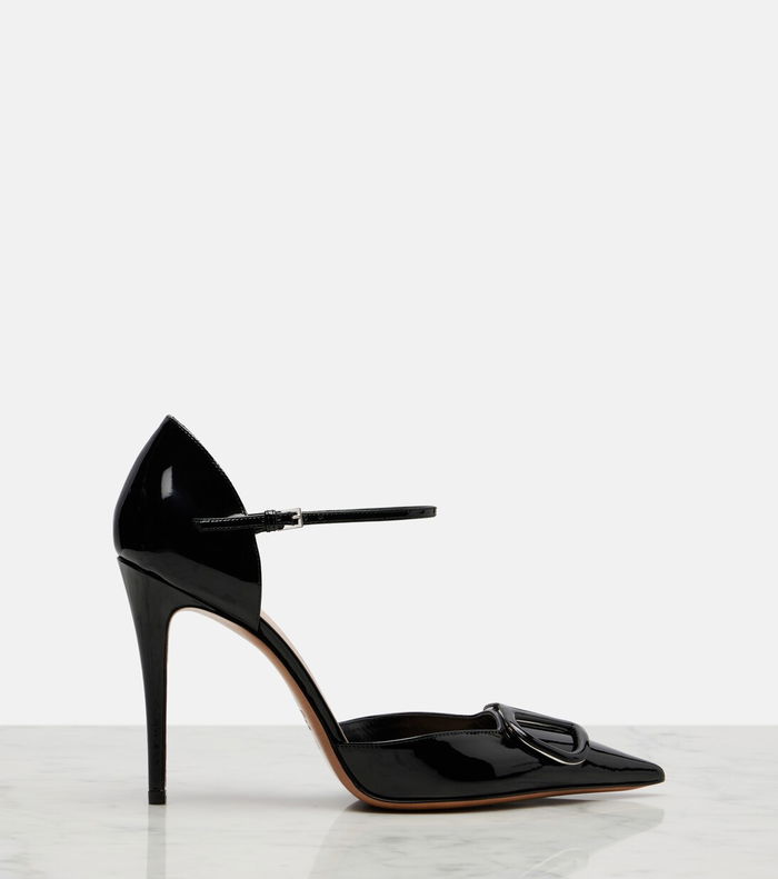 VALENTINO GARAVANI D'Orsay 100 Patent Leather Pumps | endource