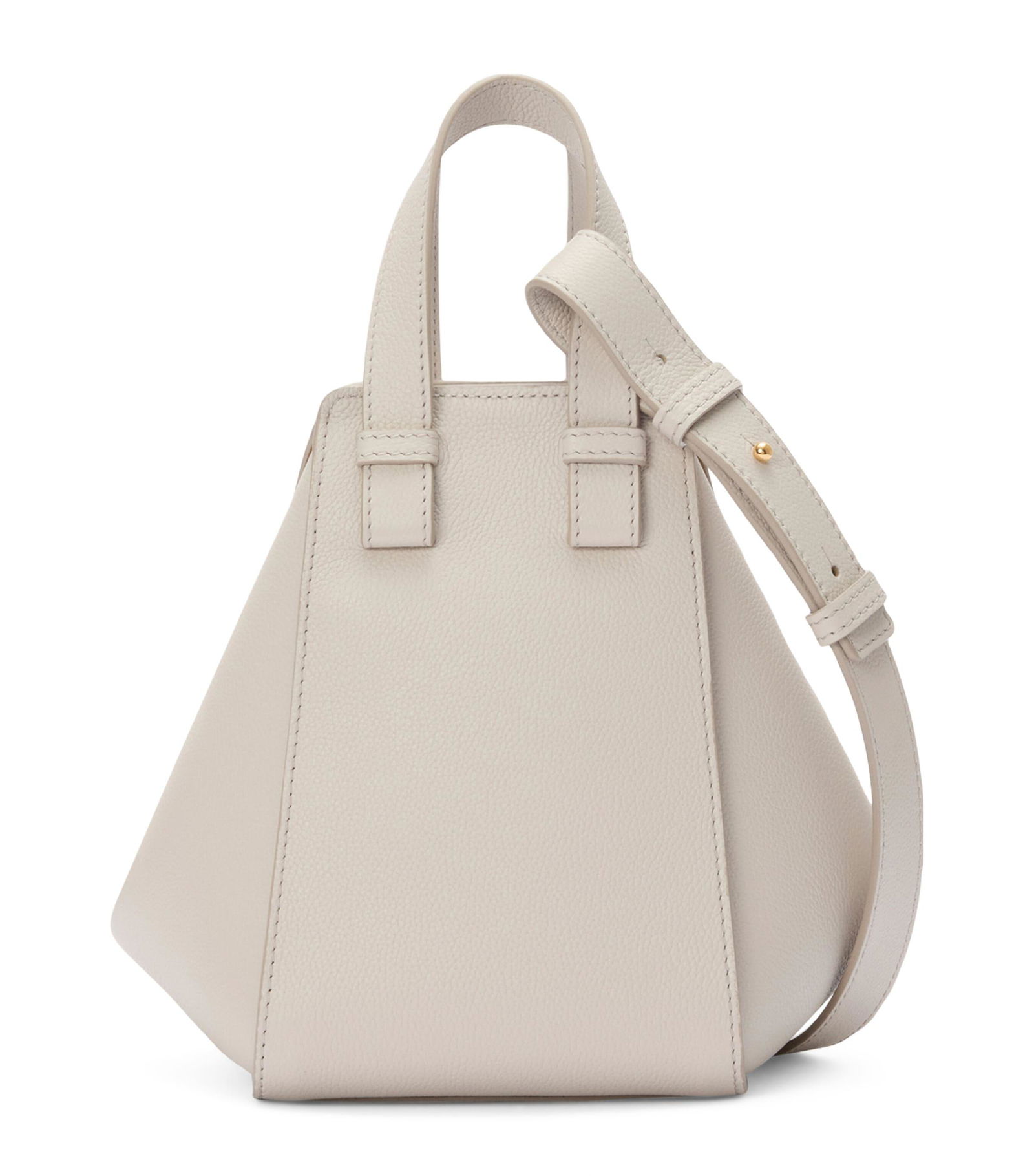 LOEWE Leather Hammock Top-Handle Bag in White | endource