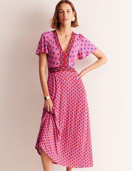 BODEN Ellie Flutter Maxi Tea Dress | endource