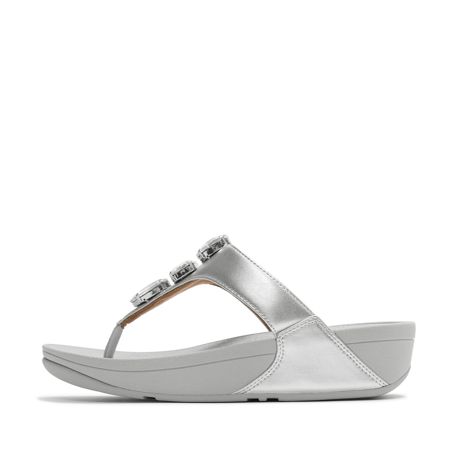 FitFlop LULU Ultra-Jewel Metallic Toe-Post Sandals | endource