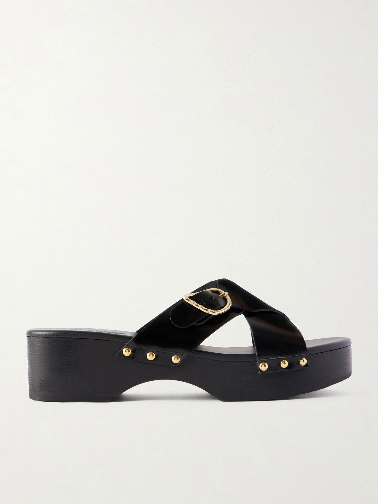ANCIENT GREEK SANDALS Marilisa Sabot Studded Leather Clogs | endource