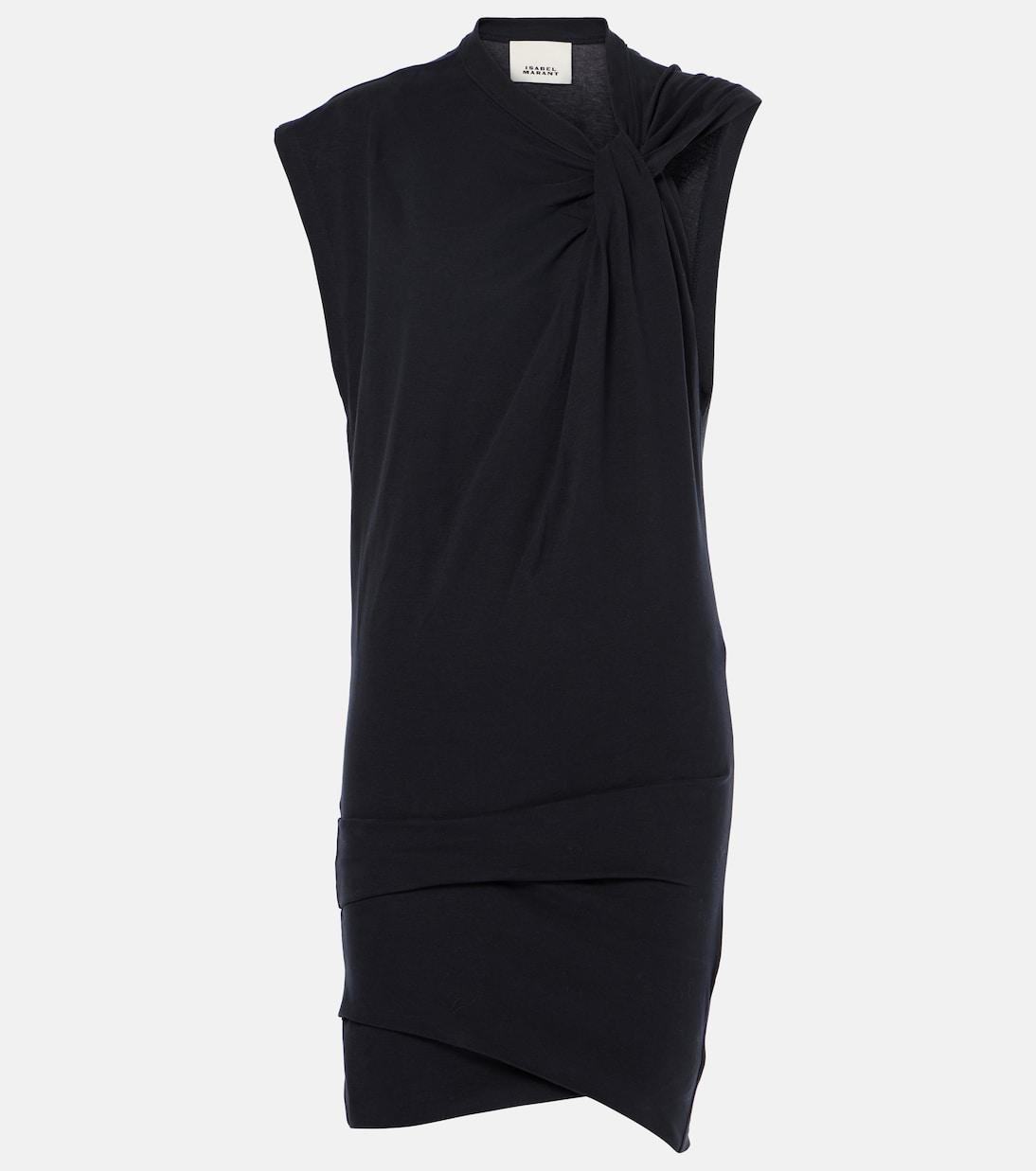 ISABEL MARANT Leany Asymmetric Cotton Jersey Minidress | endource