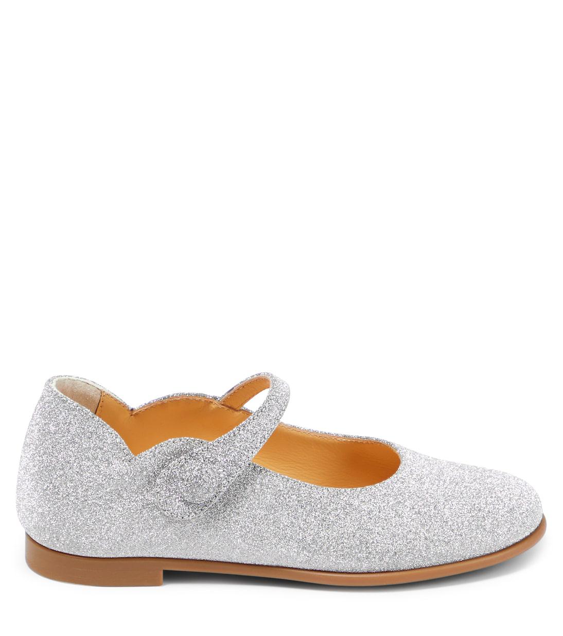 CHRISTIAN LOUBOUTIN Melodie Chick Glitter Ballet Flats | endource