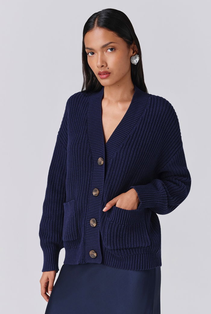 GHOST Lyla Knitted V Neck Cardigan | endource