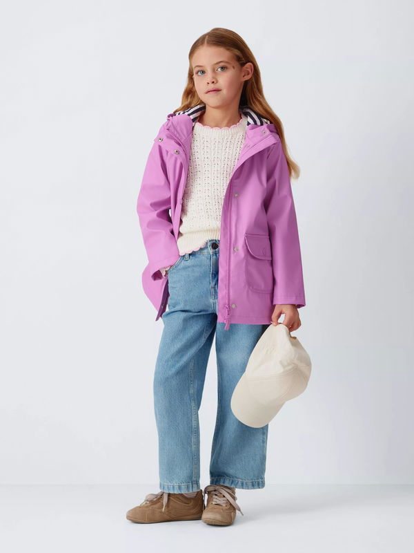 JOHN LEWIS Kids' Shower Resistant Mac, Pink | endource