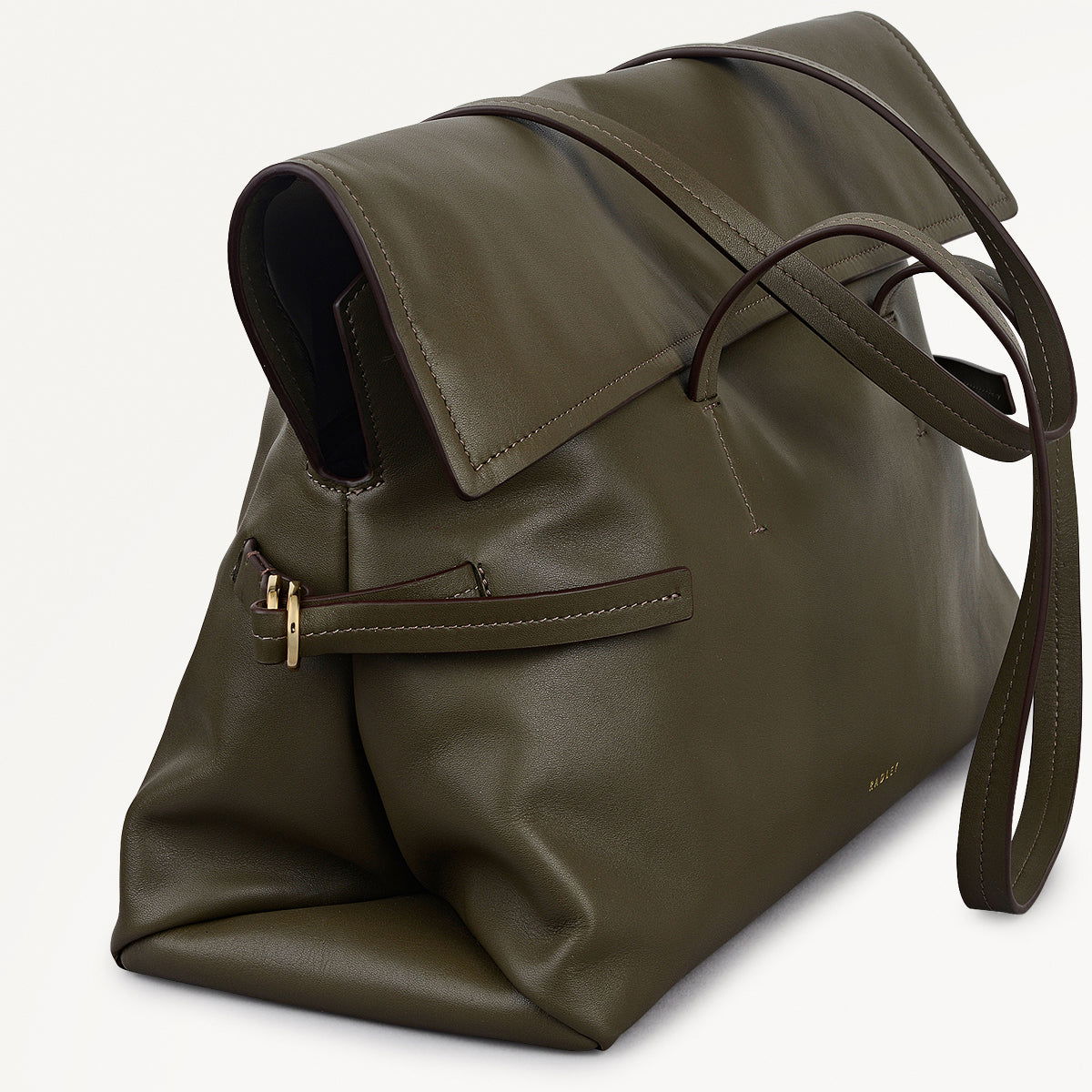 RADLEY Fleet Street Leather Medium Flapover Shoulder Bag In Pine Needle ...