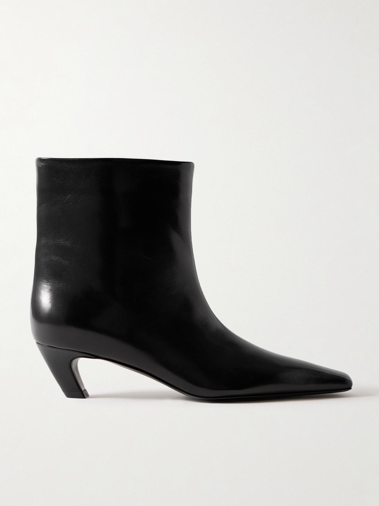 KHAITE Arizona Leather Ankle Boots | endource