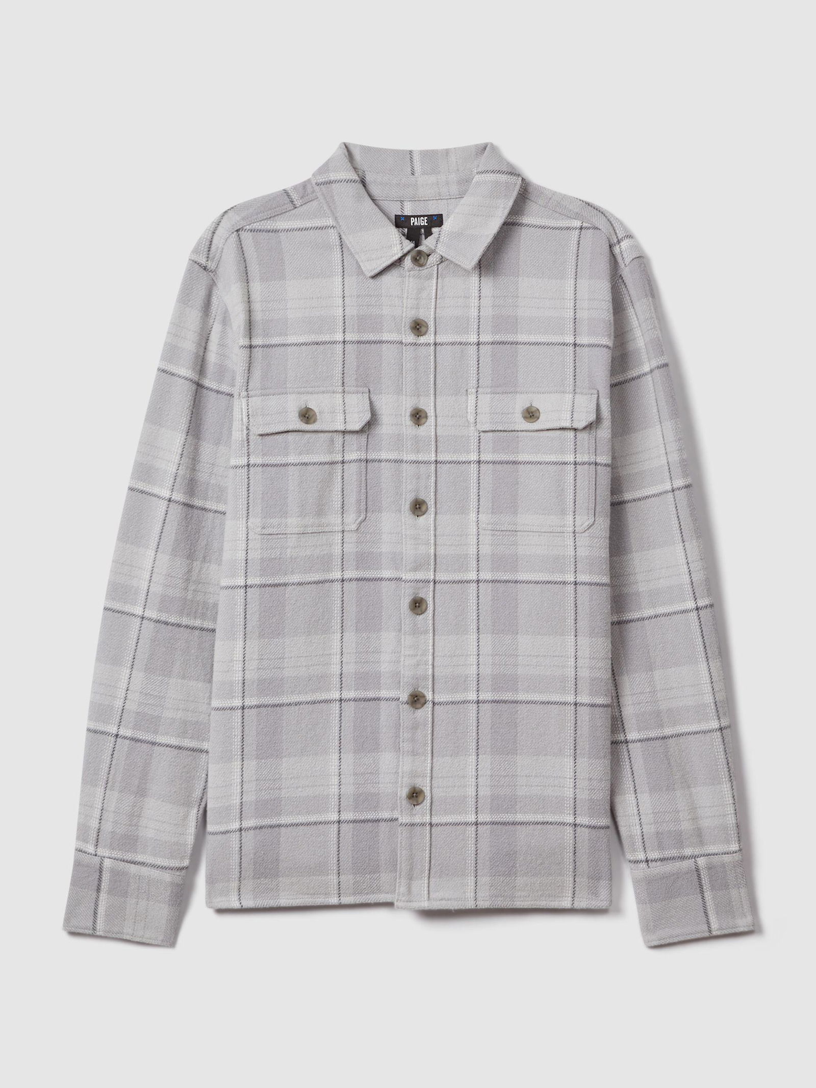 PAIGE Wilbur Cotton Checked Overshirt | endource