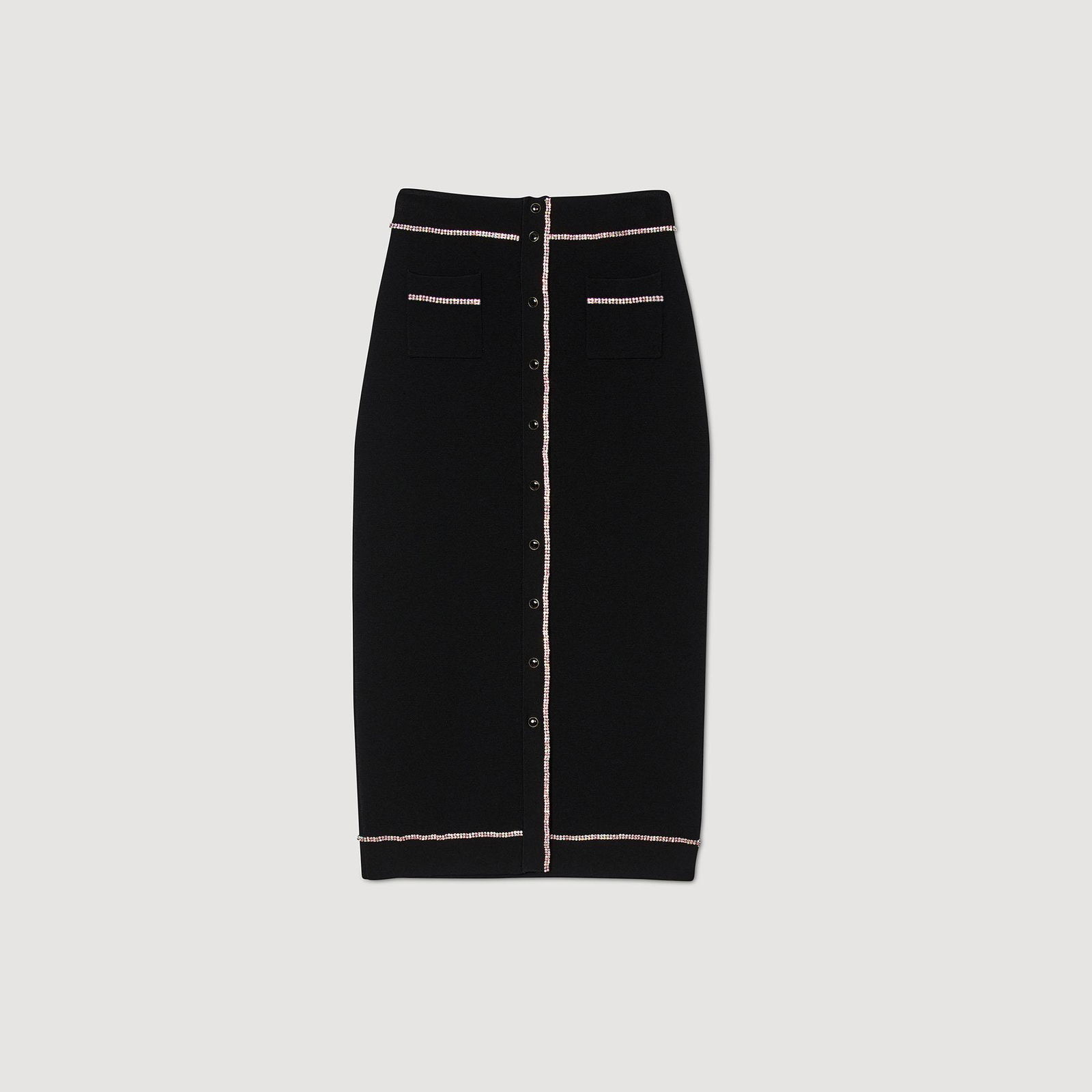 Sandro Rhinestone Midi Skirt Endource