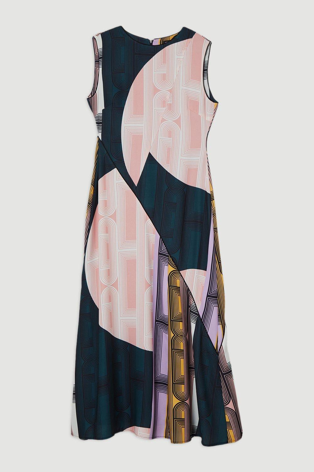 KAREN MILLEN Karen Millen x Amelia Graham - Soft Tailored Printed ...