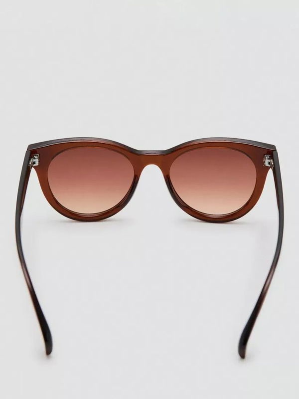 MANGO Cat Eye Sunglasses, Brown | endource