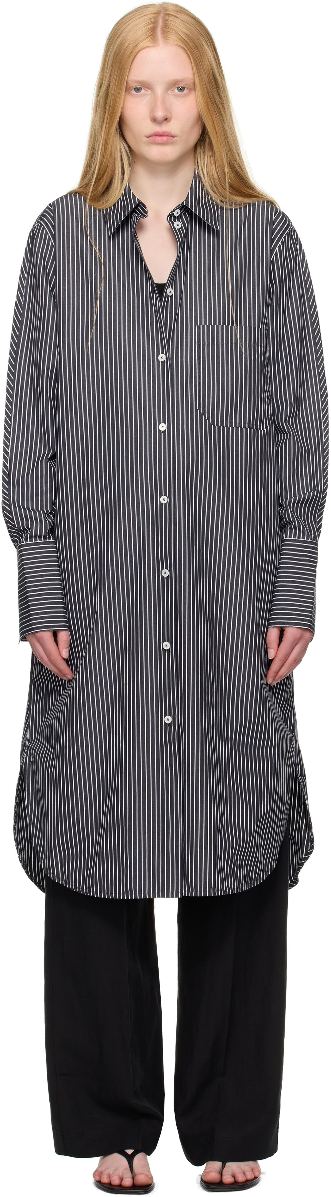 TOTEME Striped Shirt Midi Dress | endource