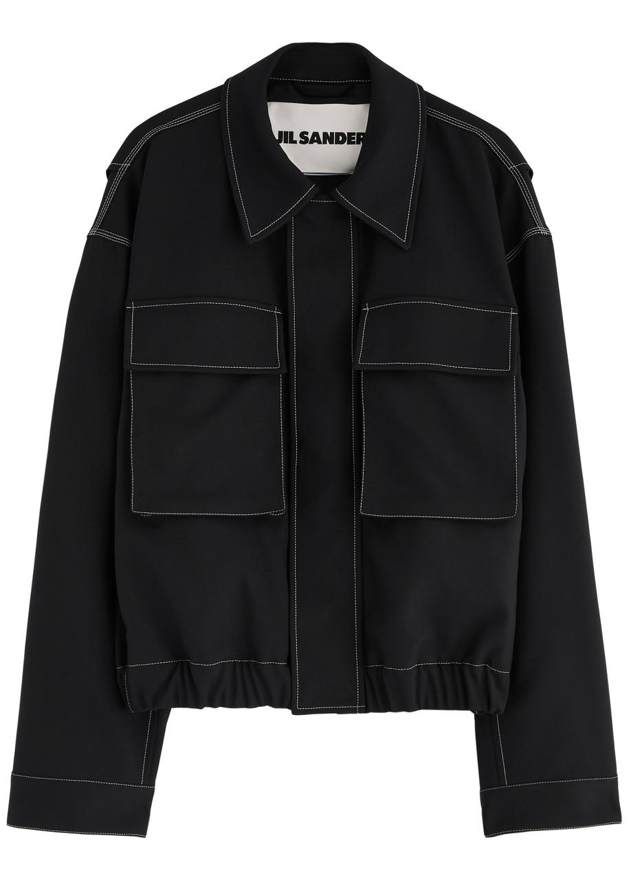 JIL SANDER Contrast-Stitching Twill Jacket | endource