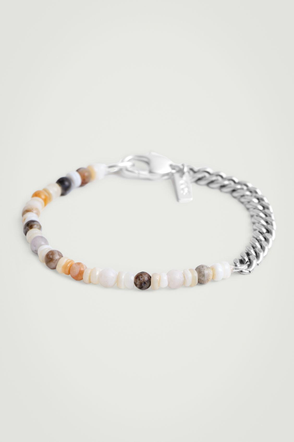 COS Stone And Shell Chain Bracelet | endource