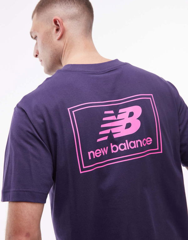 NEW BALANCE Woven Label T-shirt In Purple | endource
