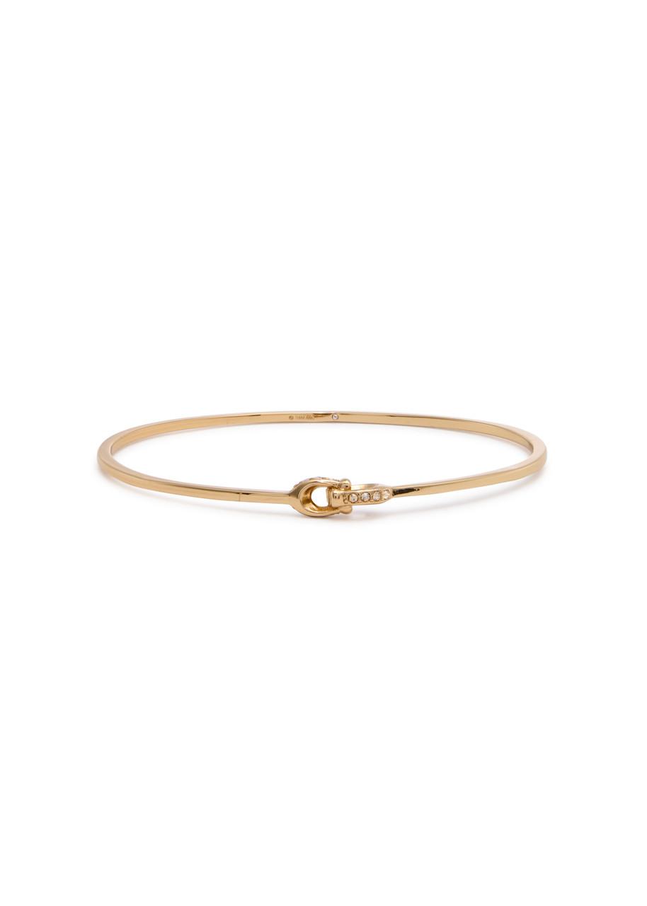 COACH Interlock Logo-Embellished Bangle | endource