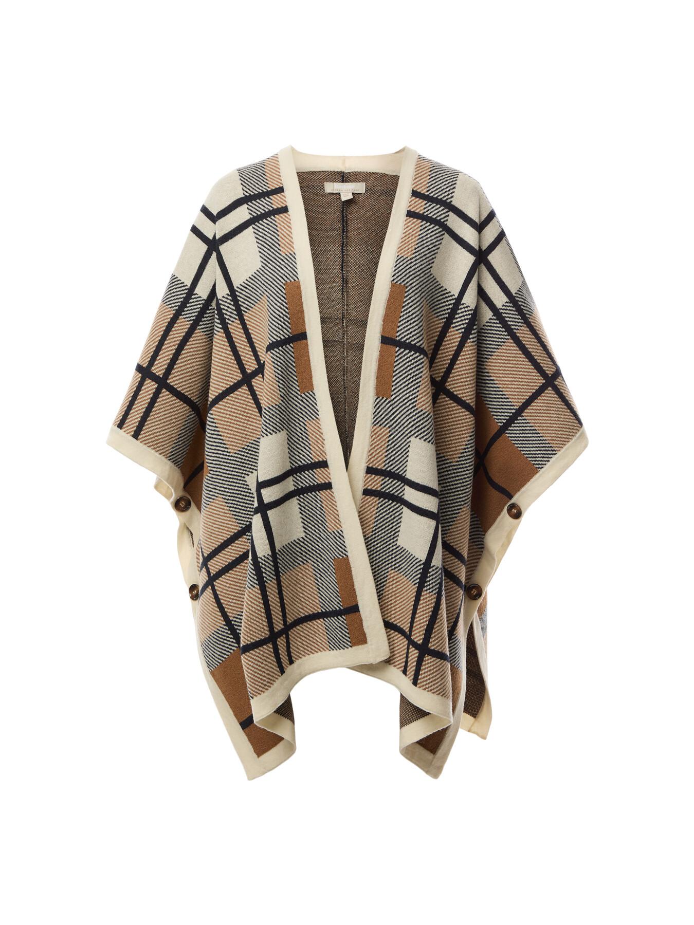 BARBOUR Violet Knitted Cape in Multi | endource