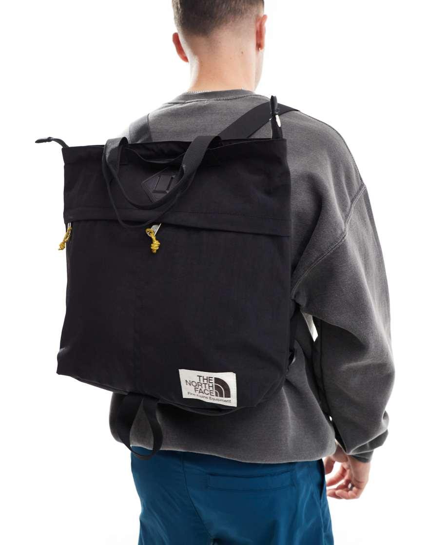 THE NORTH FACE Berkeley Logo Tote Backpack in BLACK | endource