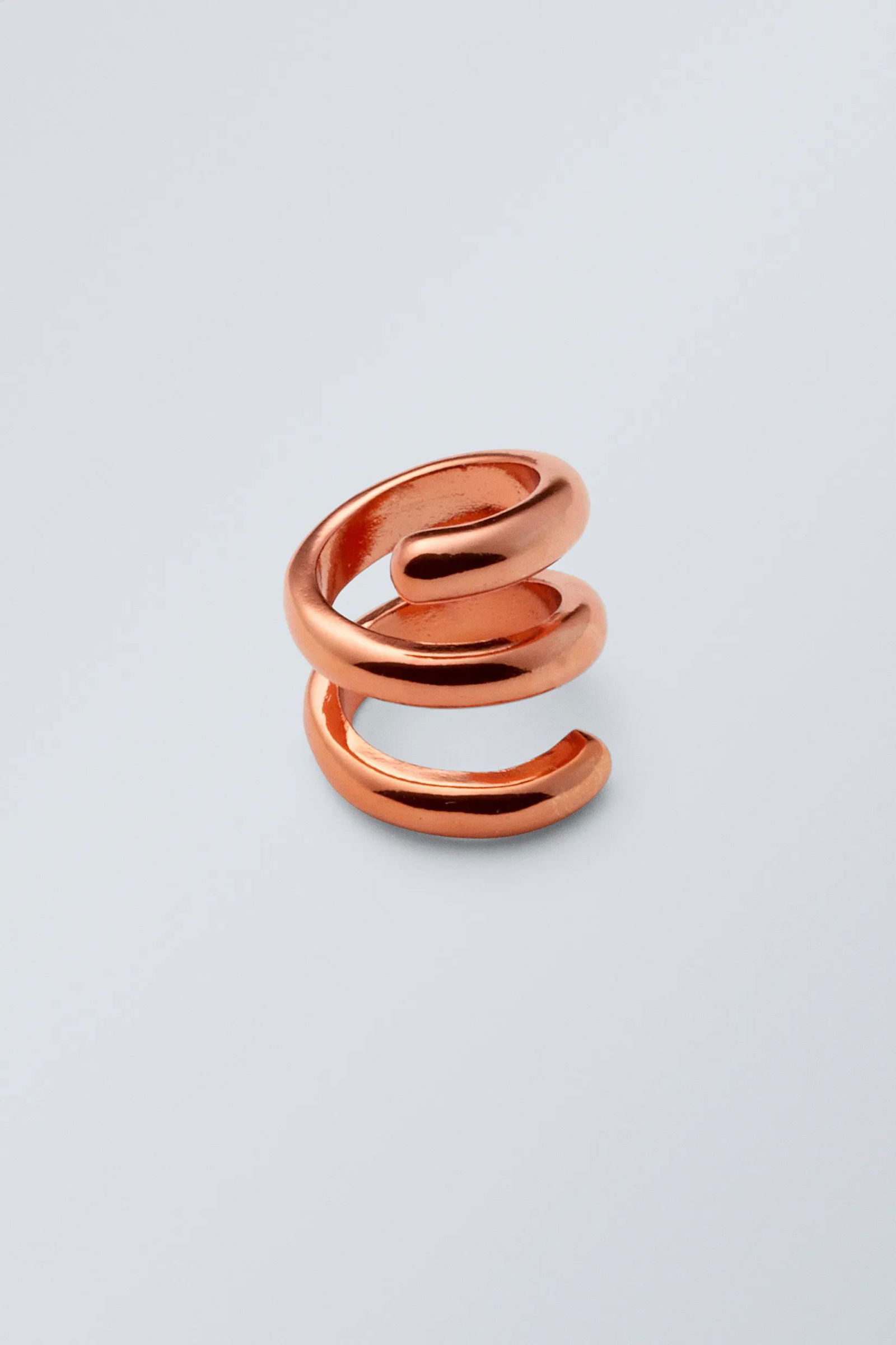 WEEKDAY Swirly Ring in Rust | Endource