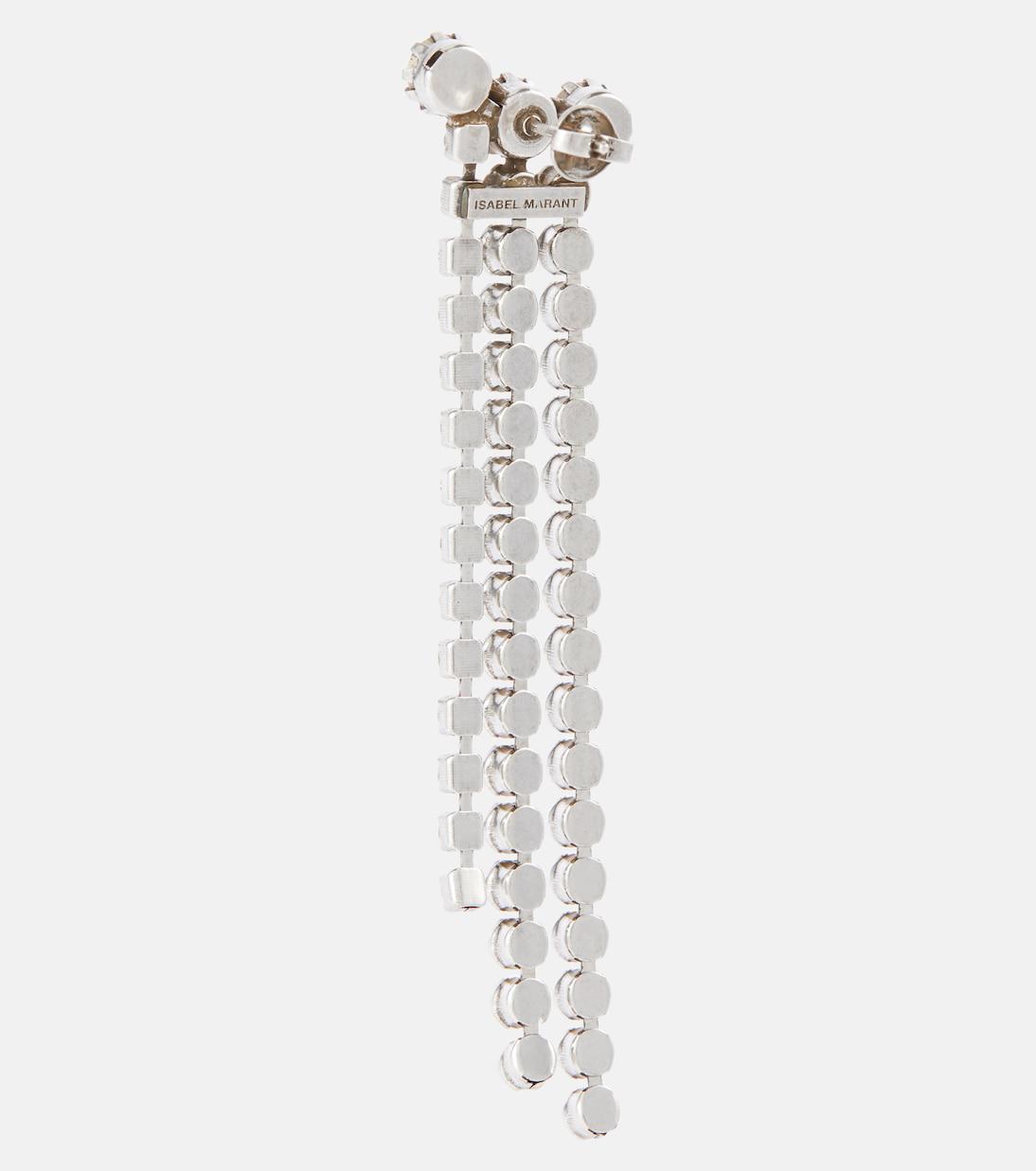 ISABEL MARANT A Wild Shore Asymmetric Earrings in Silver | Endource