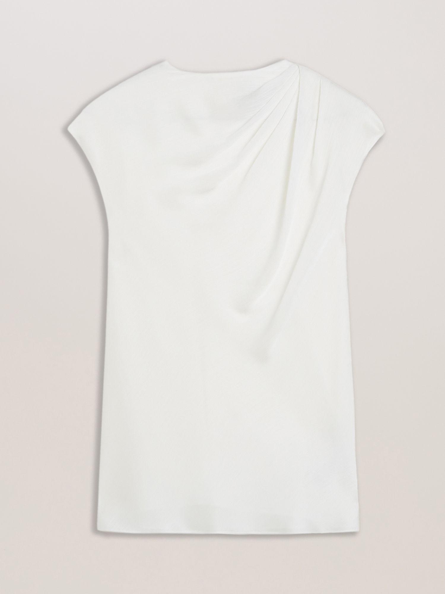 TED BAKER Misrina Drape Neck Cap Sleeve Top | endource